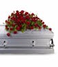 Red Rose Reverence Casket Spray | Ron & Alicia Robinson Florist
